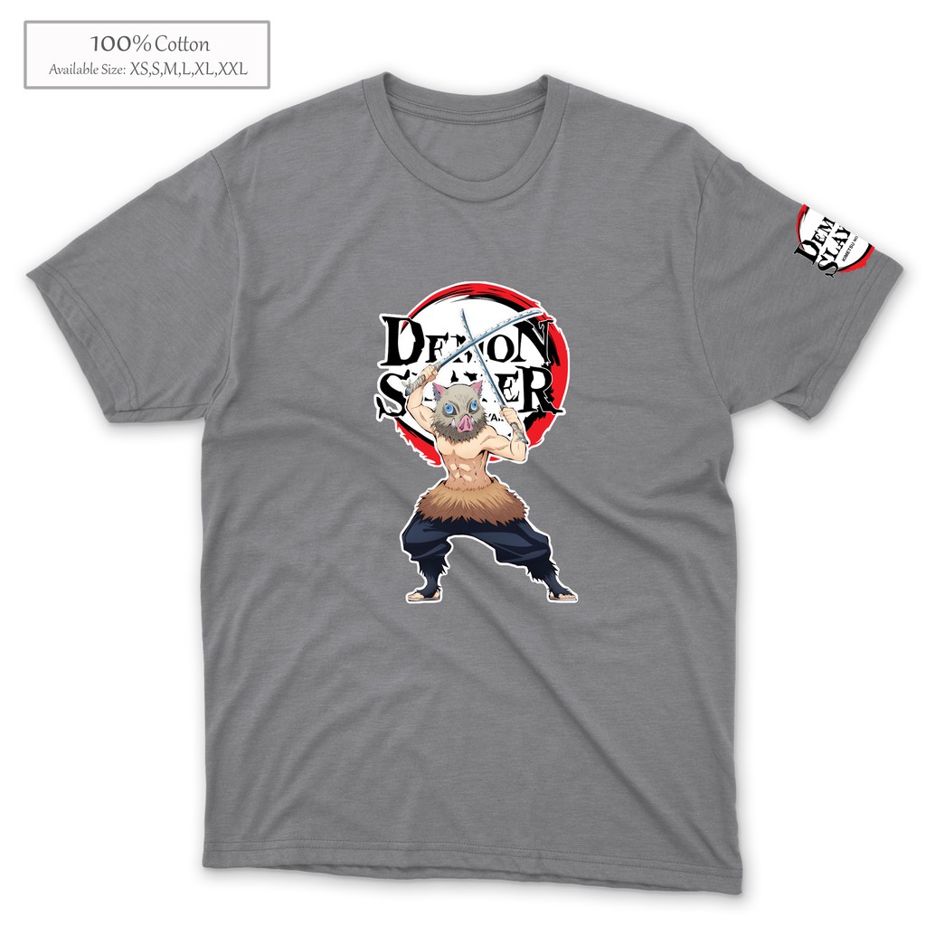 Kimetsu no Yaiba Demon Slayer Inosuke Hashibira Shirt (K5) | Shopee ...