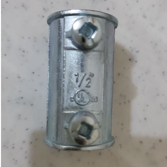 EMT COUPLING 1/2"-3/4" SCREW TYPE UL LISTED - FOR FITTING EMT PIPES ...
