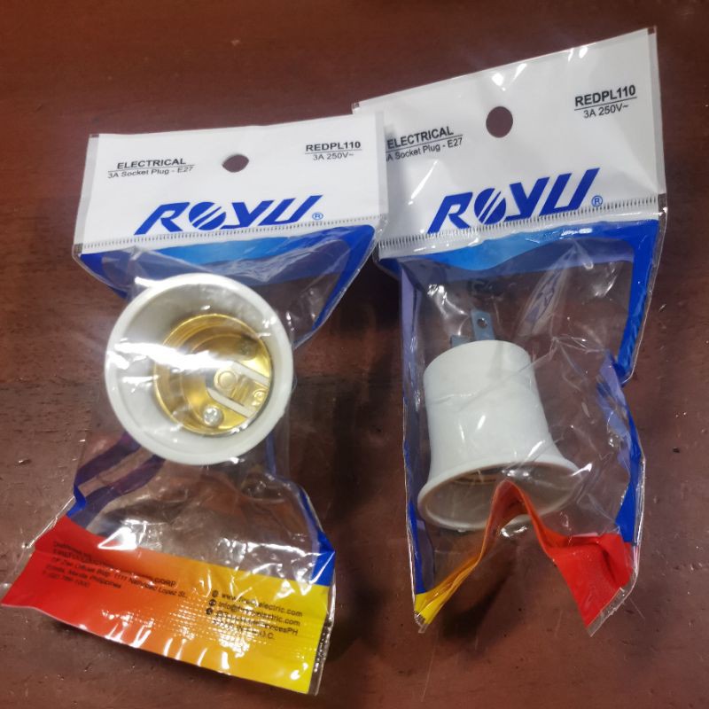 Royu brand Socket plug./ Receptacle plug adapter/ light adapter ...