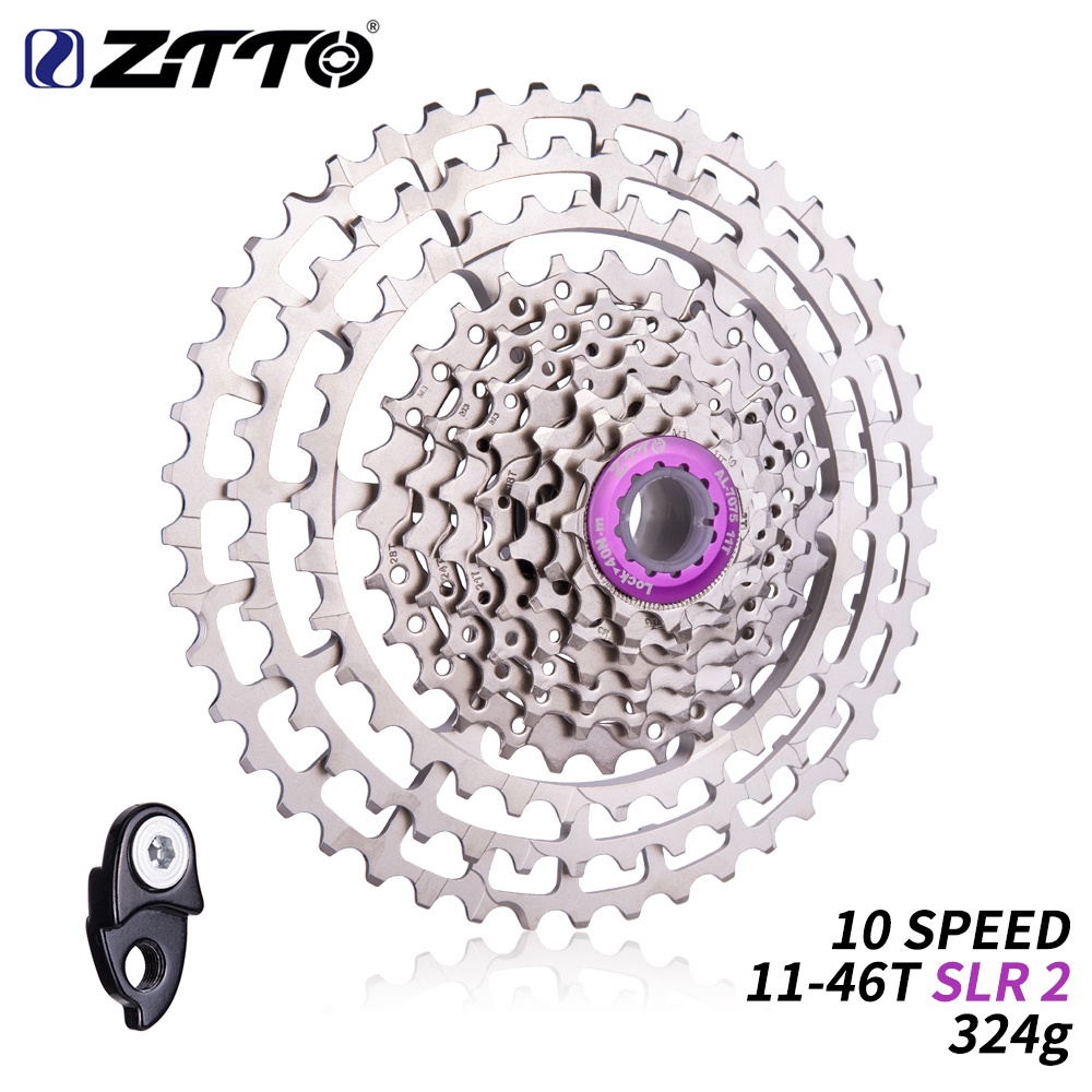 ZTTO MTB Cogs 10 Speed 11-46T SLR 2 Bike Cassette Flywheel Freewheel HG ...