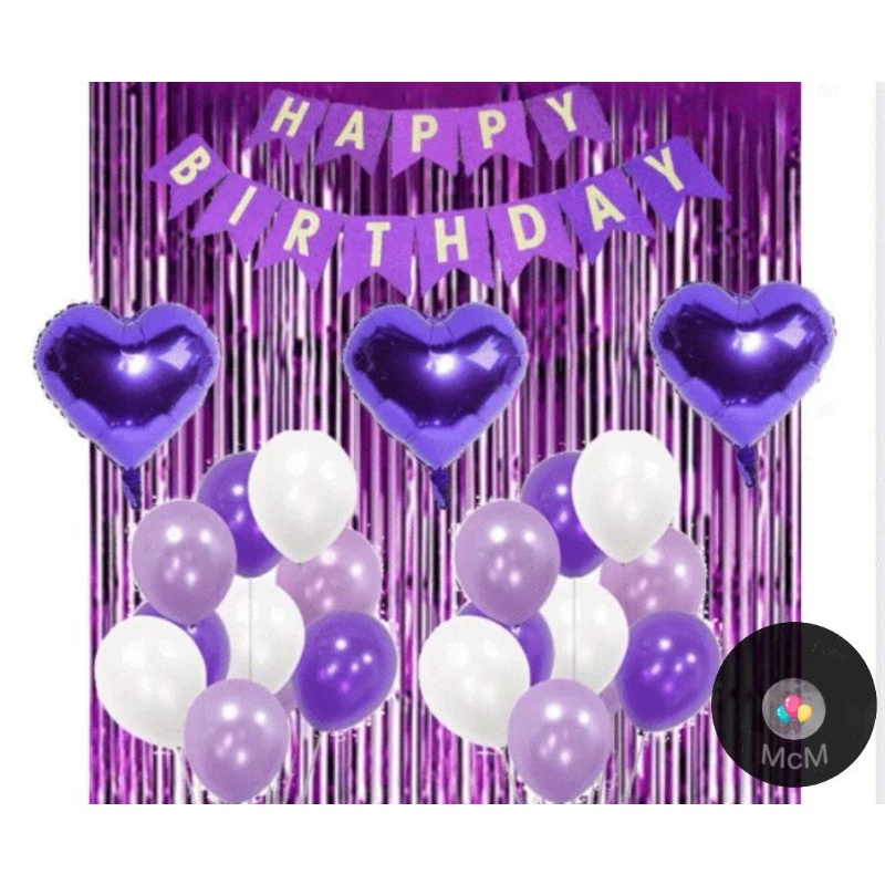 HBD Set- Happy Birthday Package Set - Purple Theme #1 | Shopee Philippines