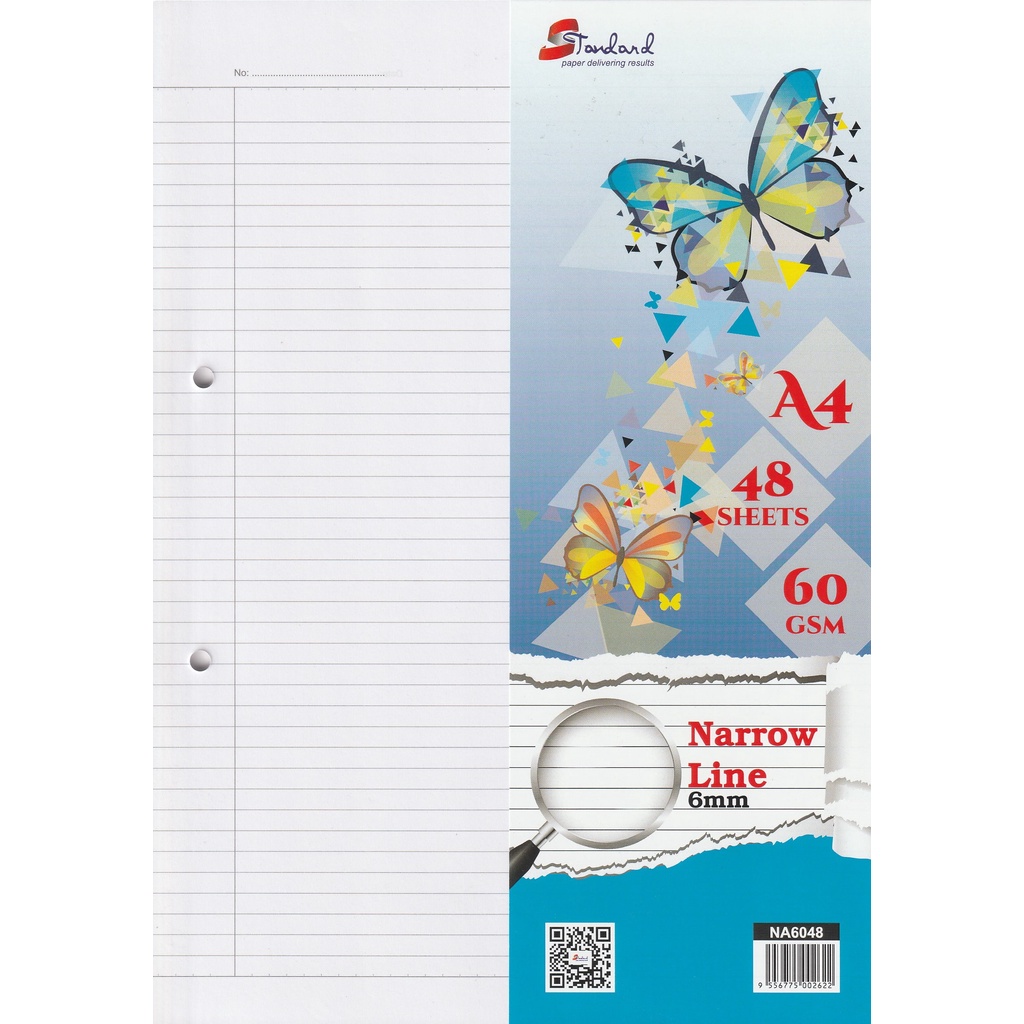 A4 Exam Sheets paper 60gsm 70gsm 80gsm Broad Line Narrow Line single ...