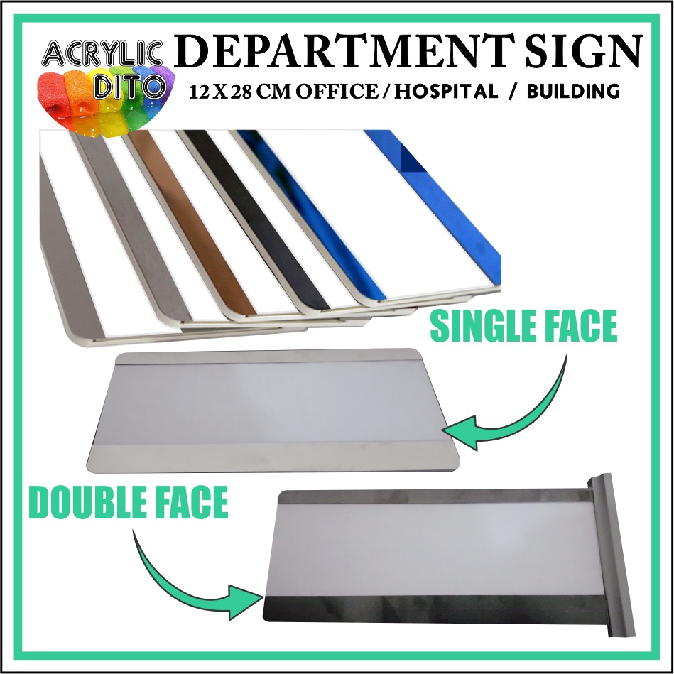 Replaceable Department Sign / Building School Hotel Room Company Door ...