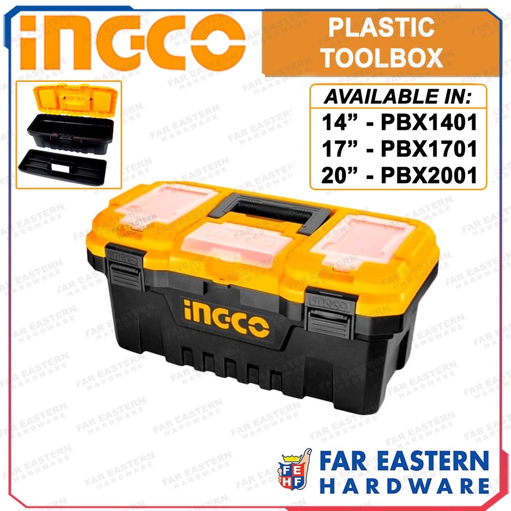 INGCO Plastic Tool Box Organizer Storage Toolbox INHT | Shopee Philippines