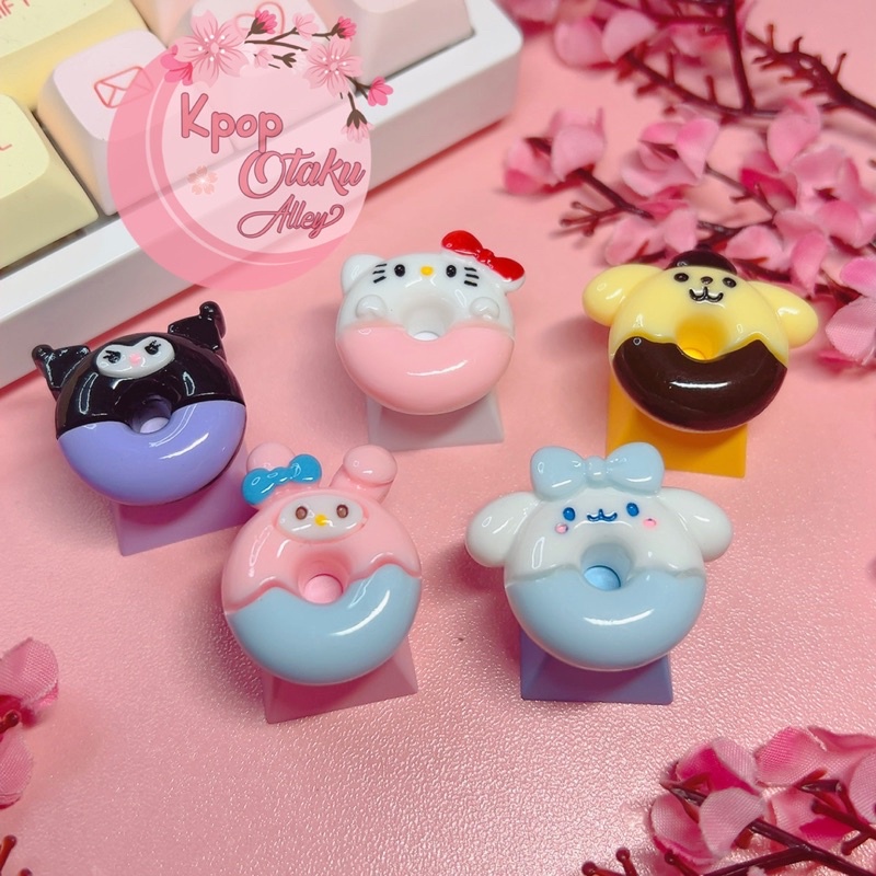 Sanrio Donut Collection Artisan Keycaps | Kpop Otaku Alley Keycaps ...