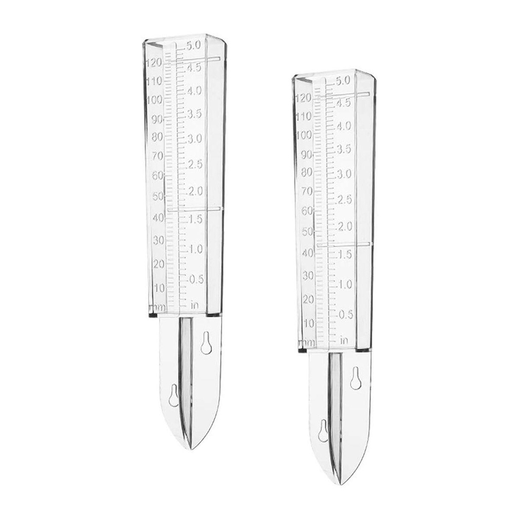 DARON Rain Gauge Yard Outdoor Measurement Transparent Clear Rain Meter ...