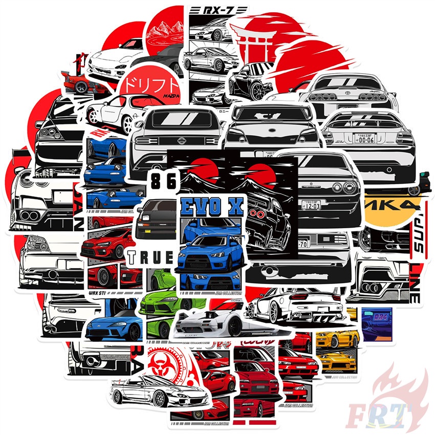 50Pcs/Set JDM Legend . Modified Cars Series 01 Stickers Waterproof DIY ...
