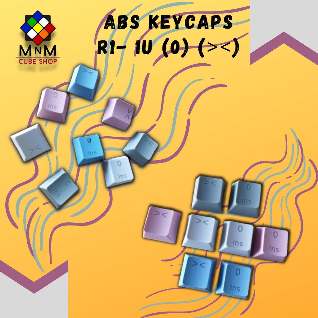 Random R1 1u ABS Keycaps 50pcs for mechanical keyboards only R1 1u ( 0 ...