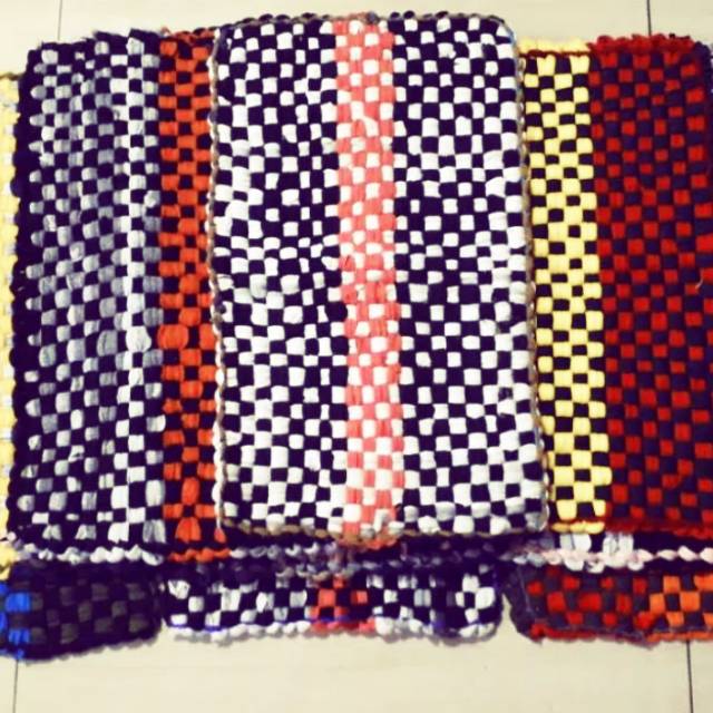 Woven Mat / kesed Bathroom Feet Kitchen Woven motif Water Absorption ...
