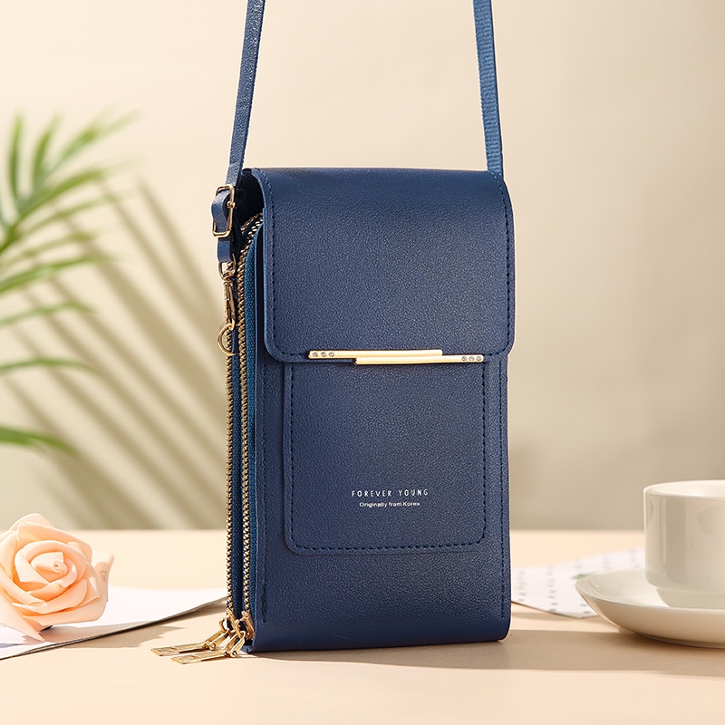 UISN #6084 Women's Sling Bag Leather Touch Screen Wallet ...