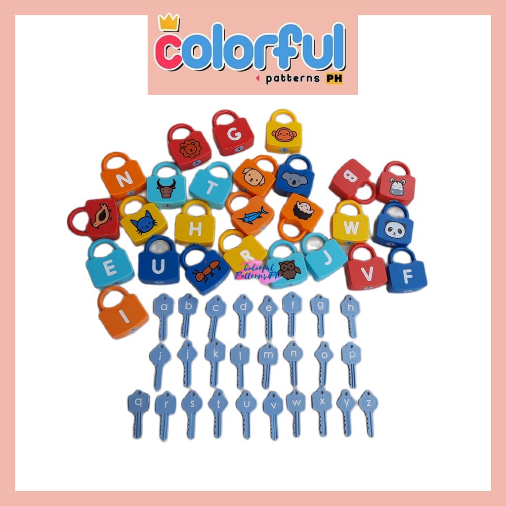 Alphabet Learning Locks by Colorful Patterns Ph | Shopee Philippines
