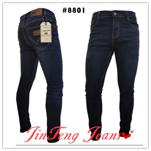 100% Stretchable Denim Maong Pants For Men's Outfit 8801 | Shopee ...