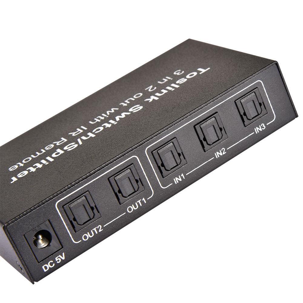 ♥sander♡3 In 2 Out Toslink Cable Switch Splitter SPDIF/TOSLINK Optical ...