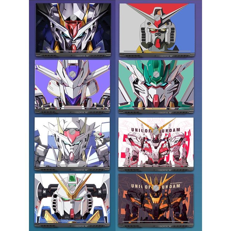 Gundam Computer Stickers Laptop Skin Vinyl 2 Sides Laptop Skin for 11 ...