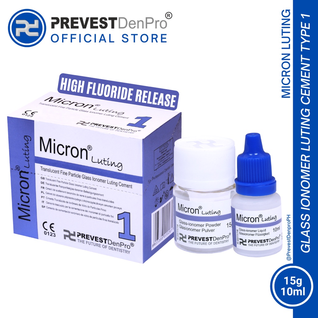 Micron Luting (Radiopaque, GIC, Type 1 Luting) | PREVEST DENPRO ...