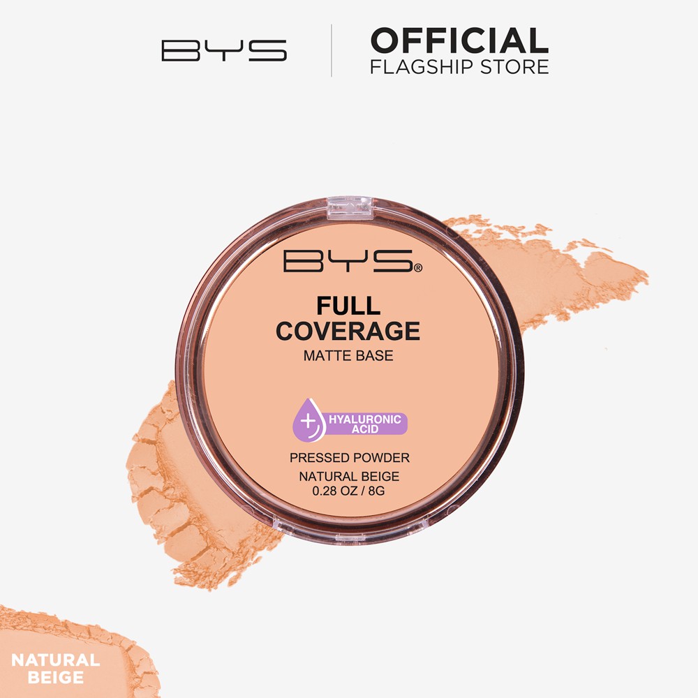 BYS Full Coverage Pressed Powder in Natural Beige | Shopee Philippines