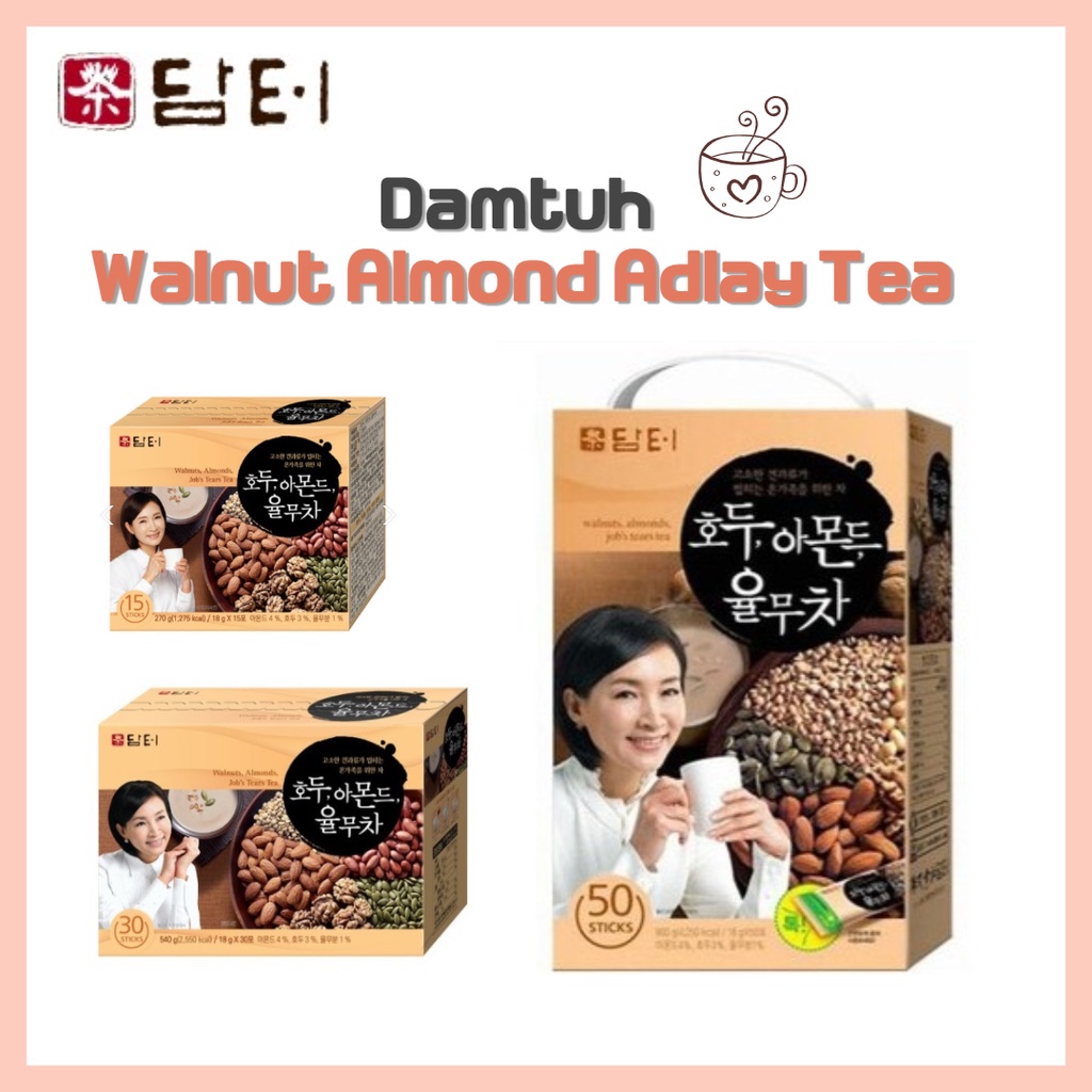 [DAMTUH] Walnut Almond Adlay Tea (Job's Tears Tea) 15~50 Sticks ...