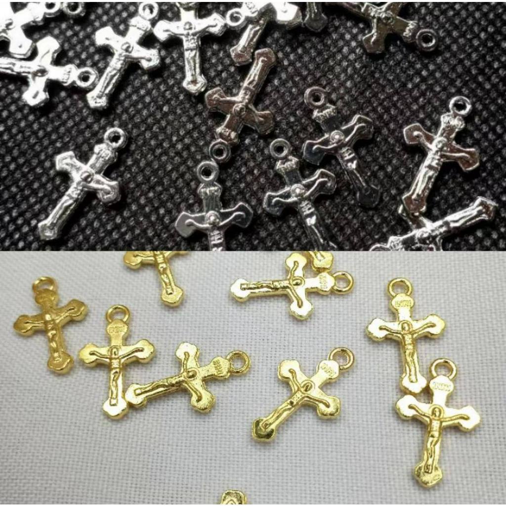 100pcs Mini Cross BACK TO BACK For Bracelet Rosary Souvenir Giveaways ...