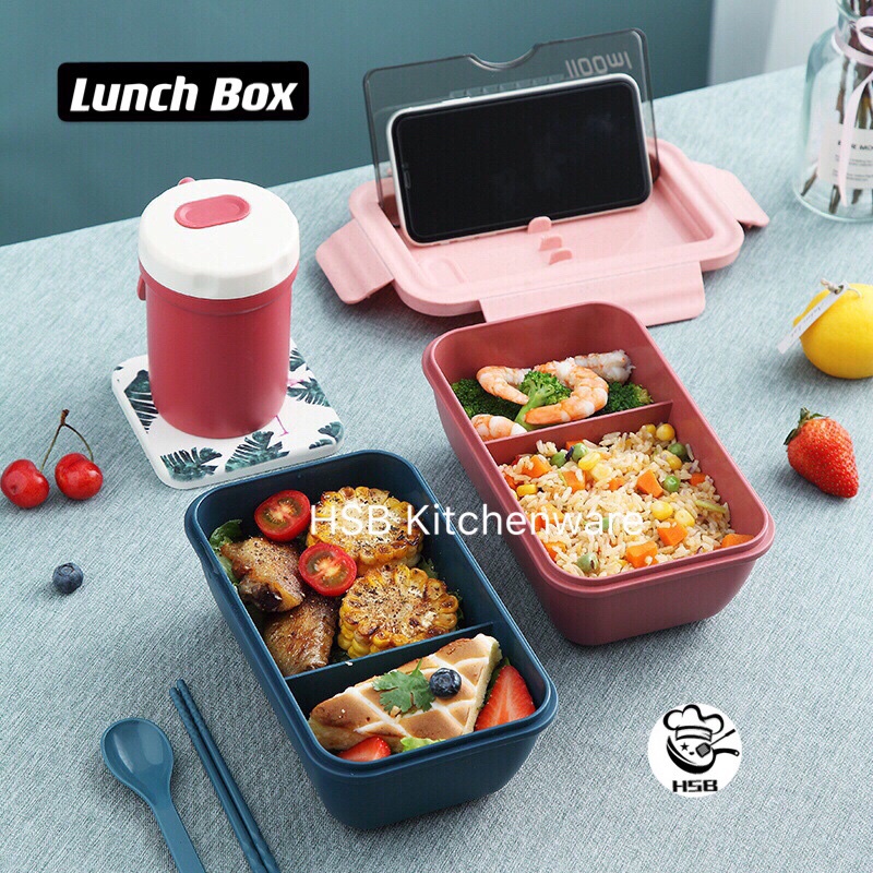 Creative New Student Lunch Box Japanese-Style Sealed Multi-Compartment ...