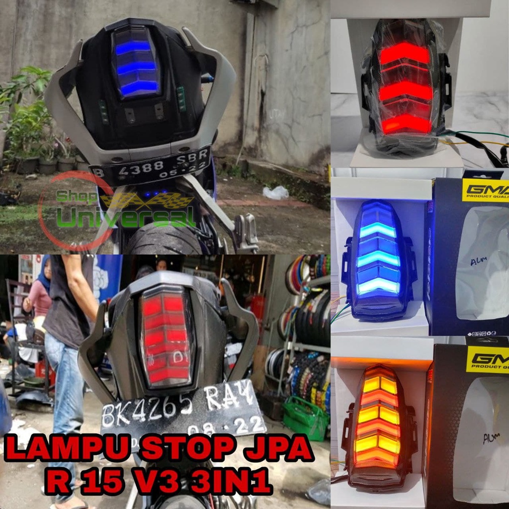 Jpa R15 V3 STOPLAMP R15 VVA 3 IN 1 STOPLAMP STOP Lamp For JPA | Shopee ...