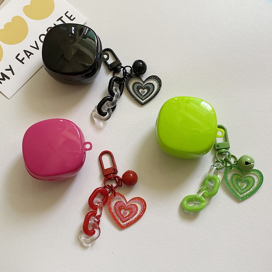 For Baseus WM01 Case WM02 ins love cute Keychain Case Silicone Glossy ...