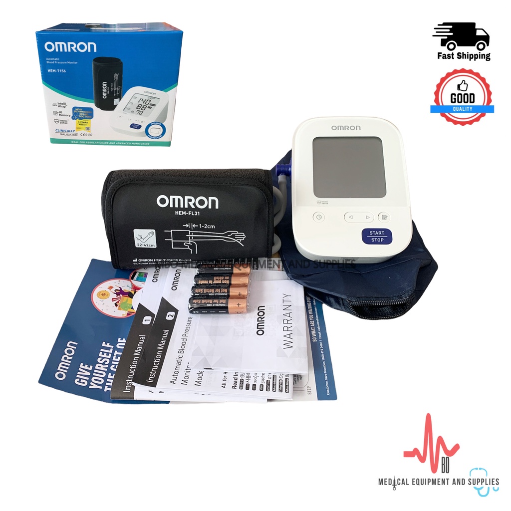 OMRON HEM-7156 Automatic Blood Pressure Monitor (IntelliWrap Cuff ...