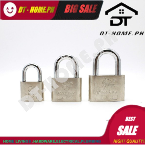 padlock Stainless Padlock 30s、30L、40s、40L、50s、50L、60s、60L | Shopee ...