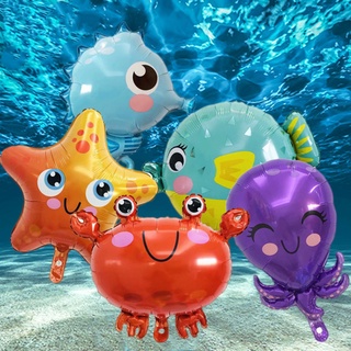 Large Q Version Marine Animal Ocean Theme Foil Balloon Puffer Fish ...