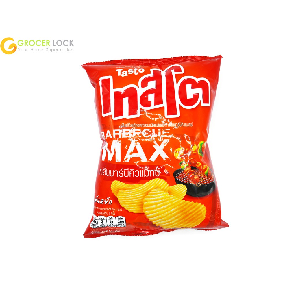 Tasto Potato Chips Bbq Max Flavor 52g. | Shopee Philippines