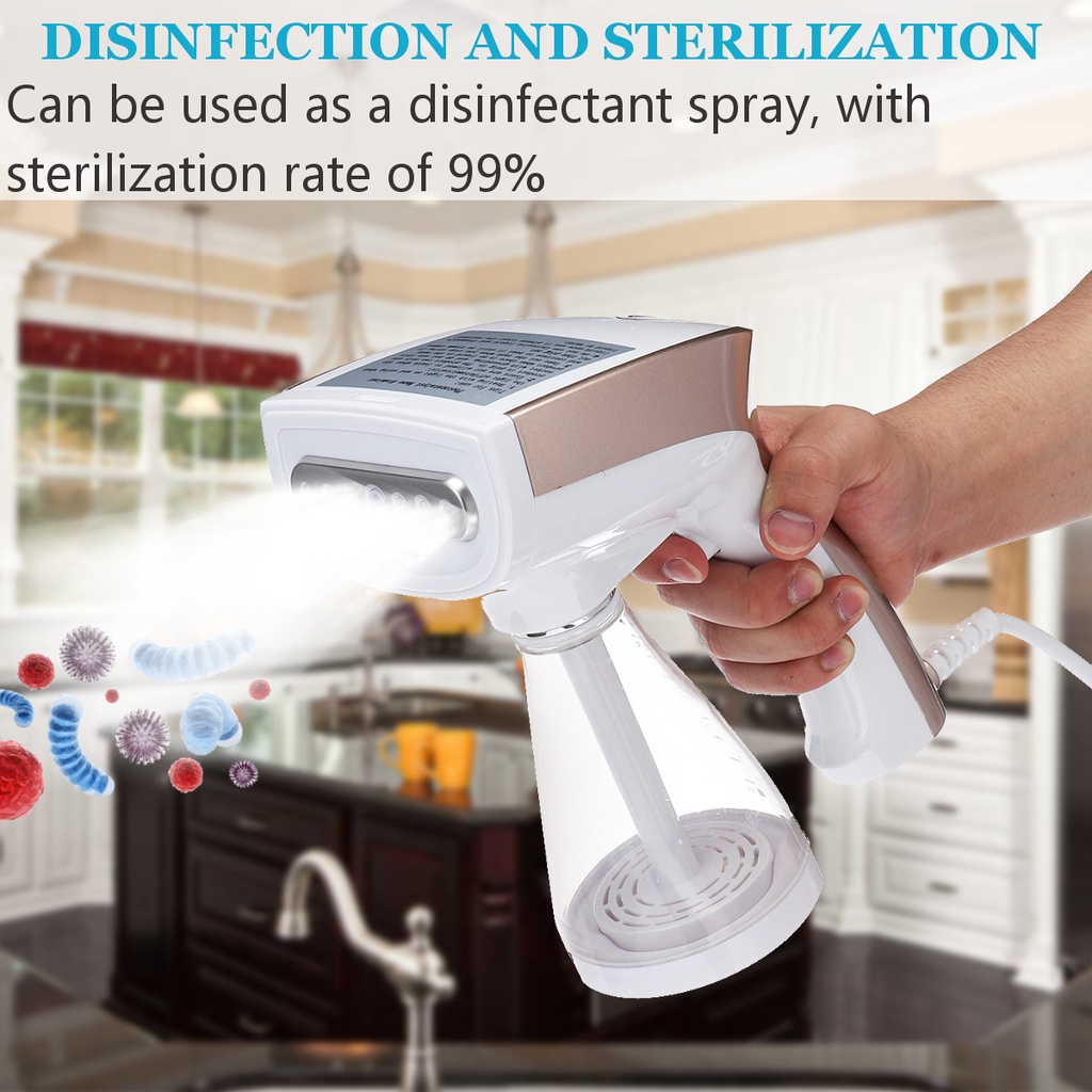 220V 1200W 250ML Disinfection Blue Light Nano Steam Gun Hair Spray ...