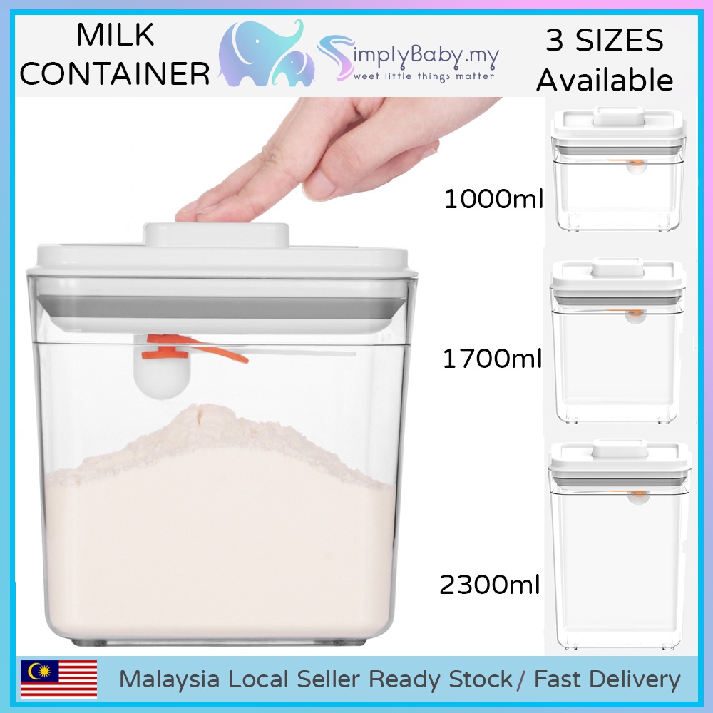 SIMPLYBABY Milk Powder Container Makanan Airtight with Spoon Food ...