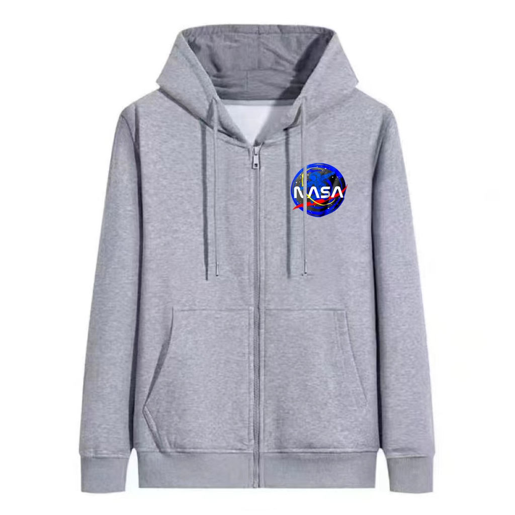 NASA cotton jacket hood with zipper unisex | Shopee Philippines