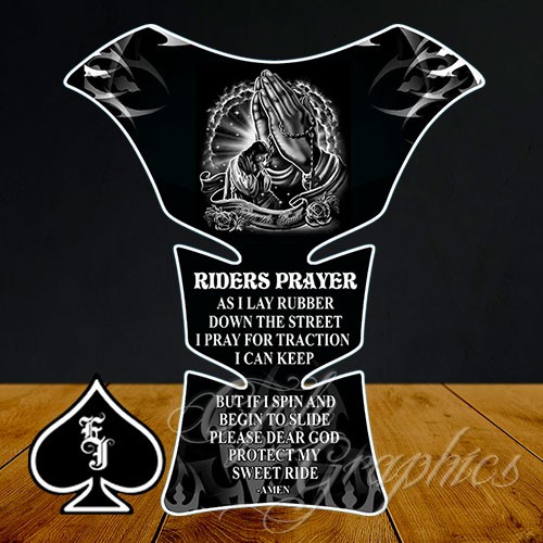 INNER FAIRING STICKER RIDERS PRAYER ej cycle | Shopee Philippines