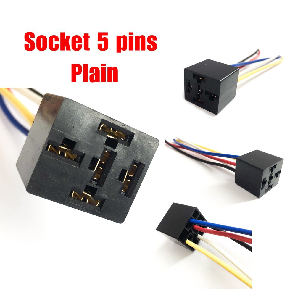 COS (6247) 12V Automotive Relay Socket 5 PINS | Shopee Philippines