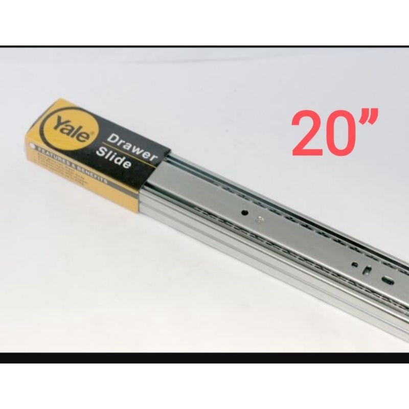 Yale Drawer Slide full Extension Zinc finish BBS-45 12”, 14”, 16” 18 ...