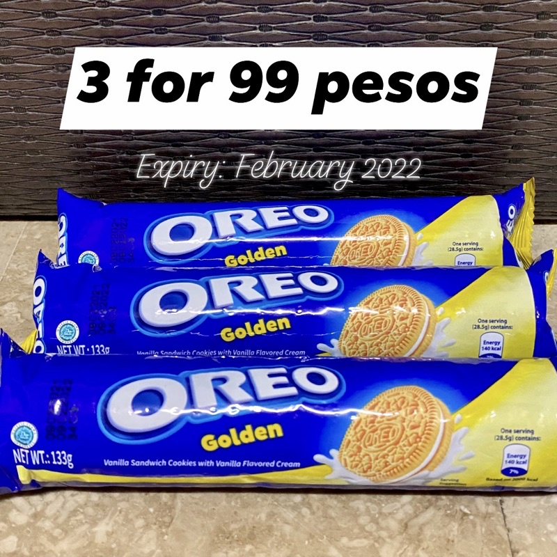 Oreo Golden - 3pcs (133 grams) | Shopee Philippines