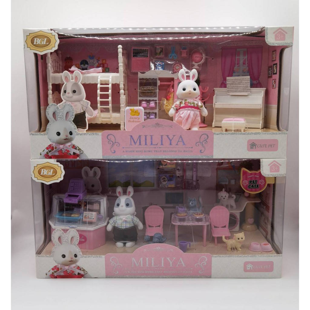 Rabbit Plush Toy ‍ House sylvanian family Cute 55001-3/55002-2/55002-4 ...