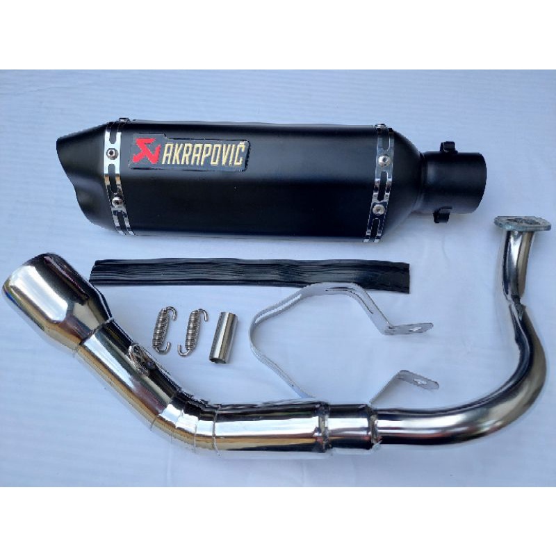 HONDA CLICK 125/150 SC PROJECT / AKRAPOVIC DUAL HOLE MUFFLER SET ( FULL ...