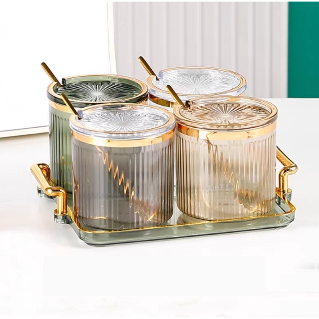 Luxury condiment jar kitchen condiment storage container Condiment box ...