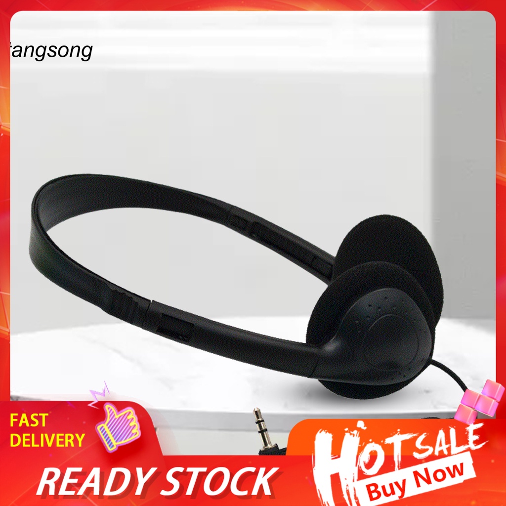 Tang_ Lightweight Headphone 3.5mm Clear Stereo Portable Gaming ...