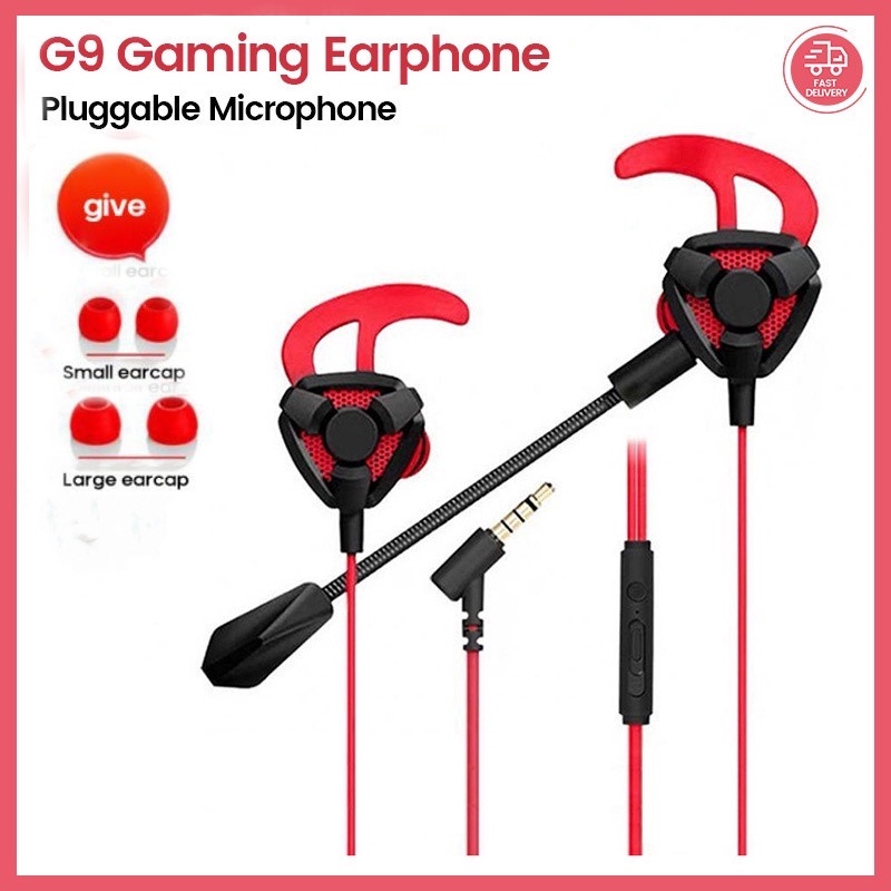 G9 3.5mm Wired Gaming Headset with Detachable Long Mic Noise Canceling ...