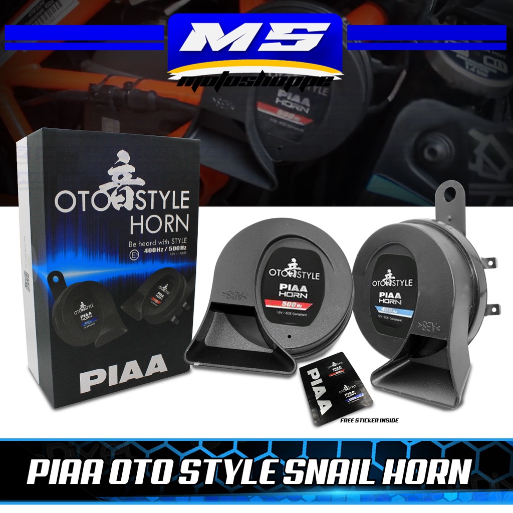 PIAA OTO Style Horn 400Hz / 500Hz HO-14- MOTOSHOPPE | Shopee Philippines