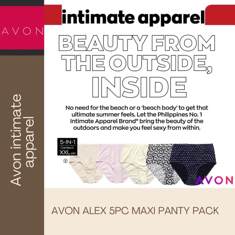 Avon Alex 5pc maxi panty pack | Shopee Philippines