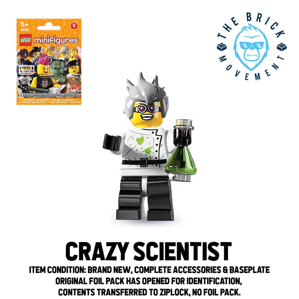 LEGO® Collectible Minifigure Series 4: Crazy Scientist Minifigure ...