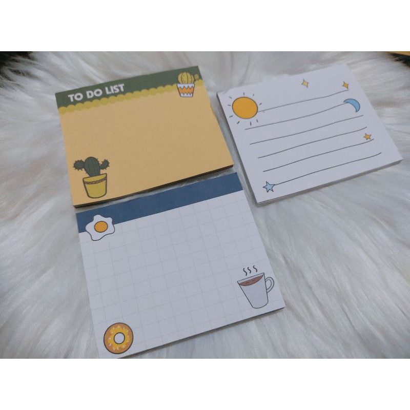 STATIONARY MEMOPAD NOTEPAD 50 SHEETS 4X3 CRAFT | Shopee Philippines