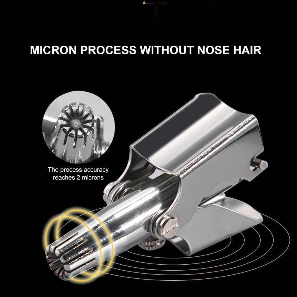 Stainless Steel Manual Washing Nose Trimmer Mens Nose Hair Trimmer Nose Hair Cutting Scissors