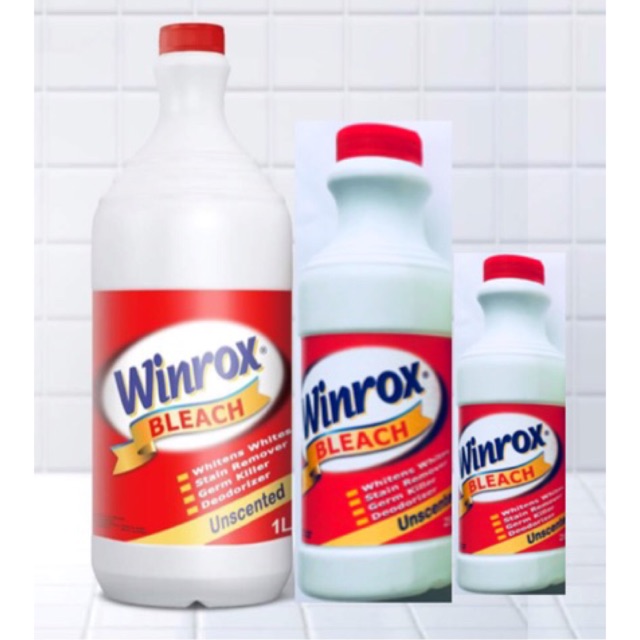 Winrox Bleach Unscented 1L, 500ml, 250 ml | Shopee Philippines