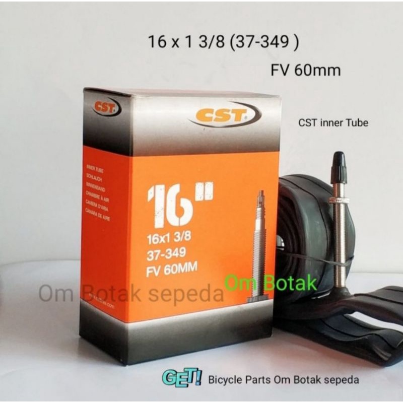 Inner Tube 16x1 3/8 FV 60mm CST | Shopee Philippines
