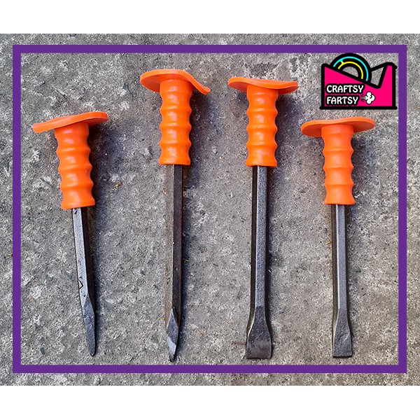 (PER PIECE) Cold Chisel with Rubber Padding/ Sinsil Pointed and Flat ...