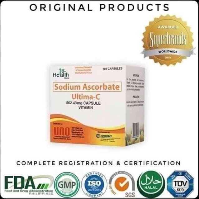 Ultima C Sodium Ascorbate Blister Pack (Box not Included) | Shopee ...